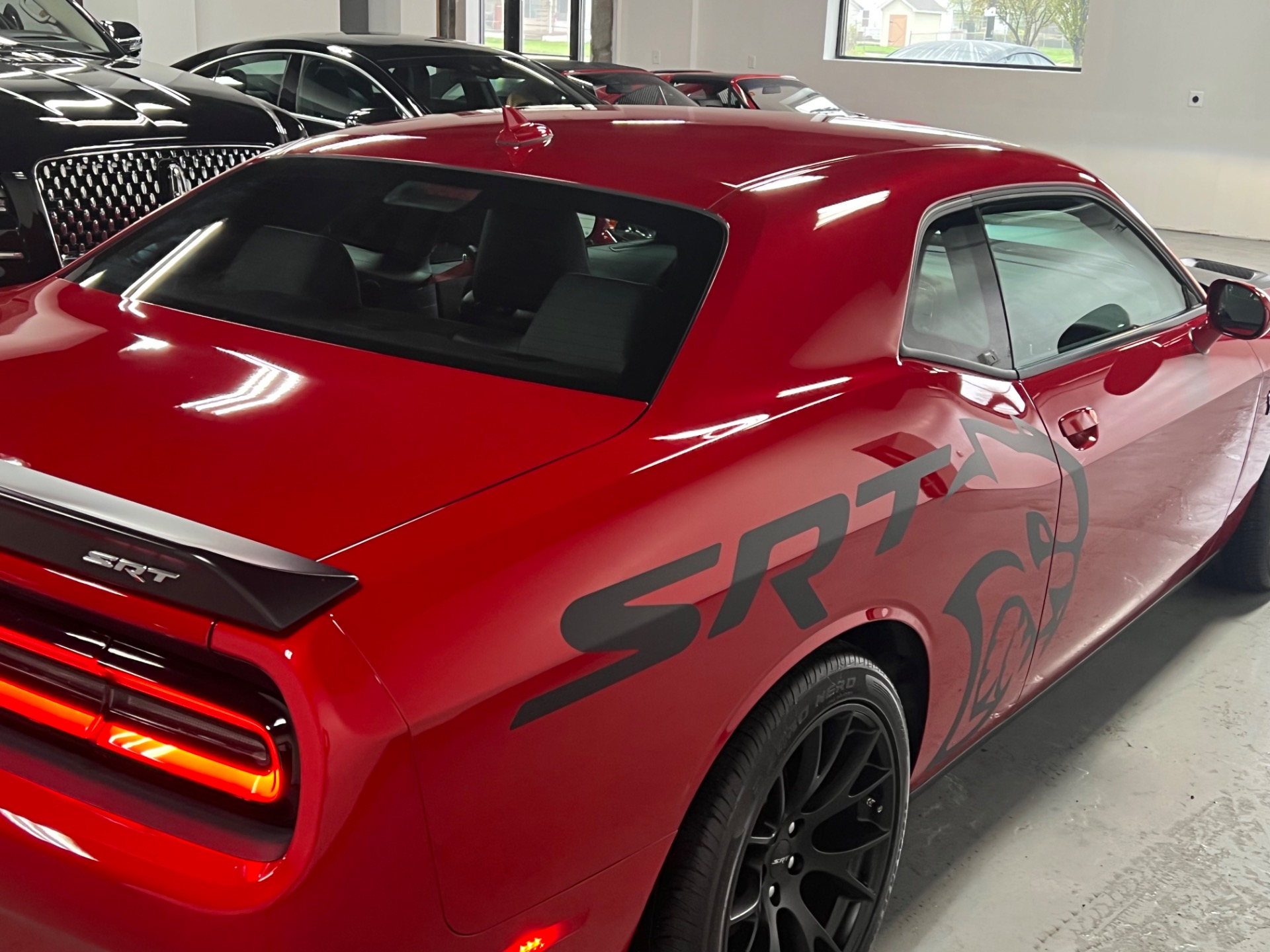 Used 2015 Redline Red Pearl Coat Dodge Challenger SRT HELLCAT 2DR COUPE ...