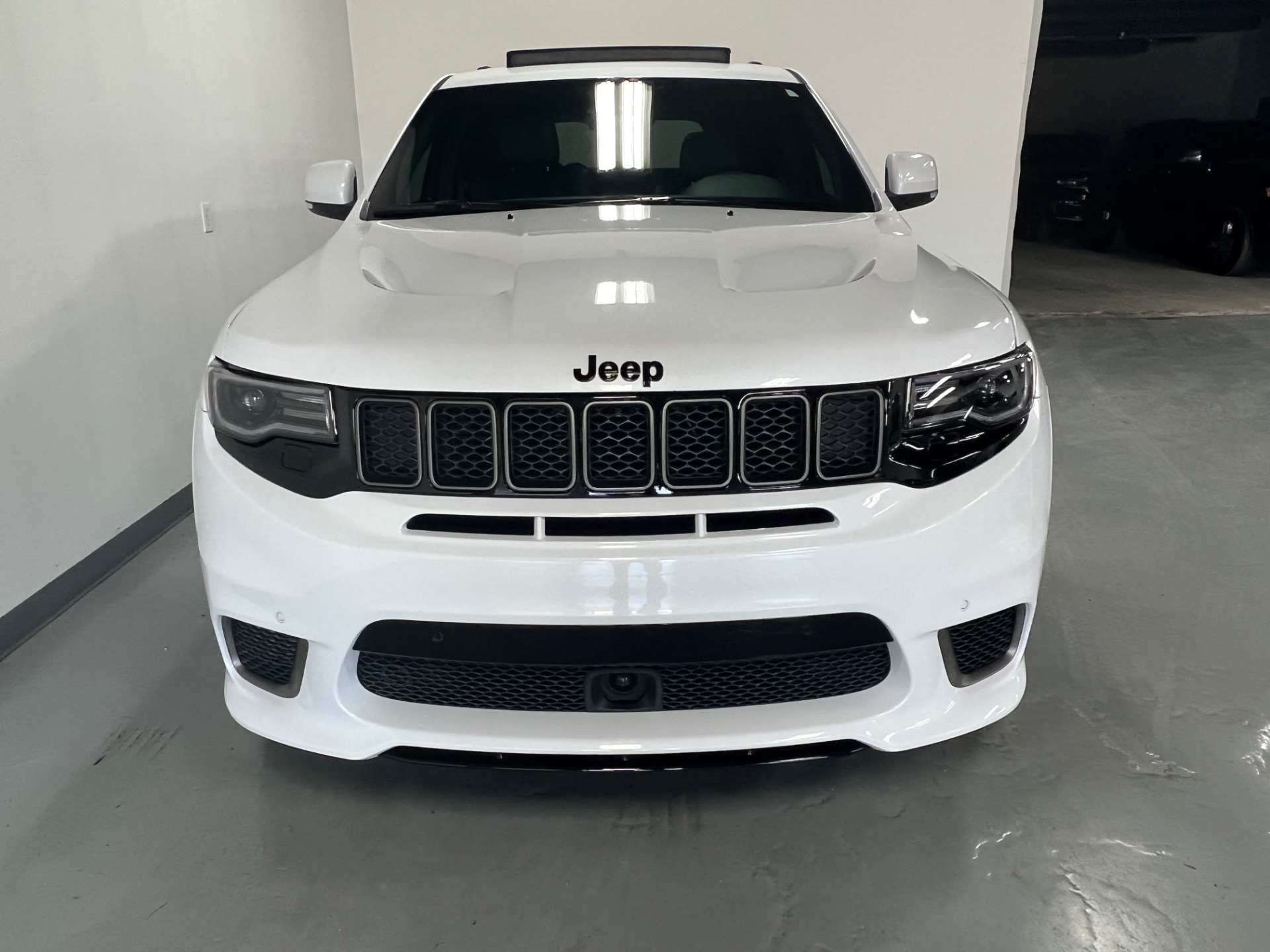 Used 2021 Bright White Clear Coat Jeep Grand Cherokee TRACKHAWK 4X4 AWD ...
