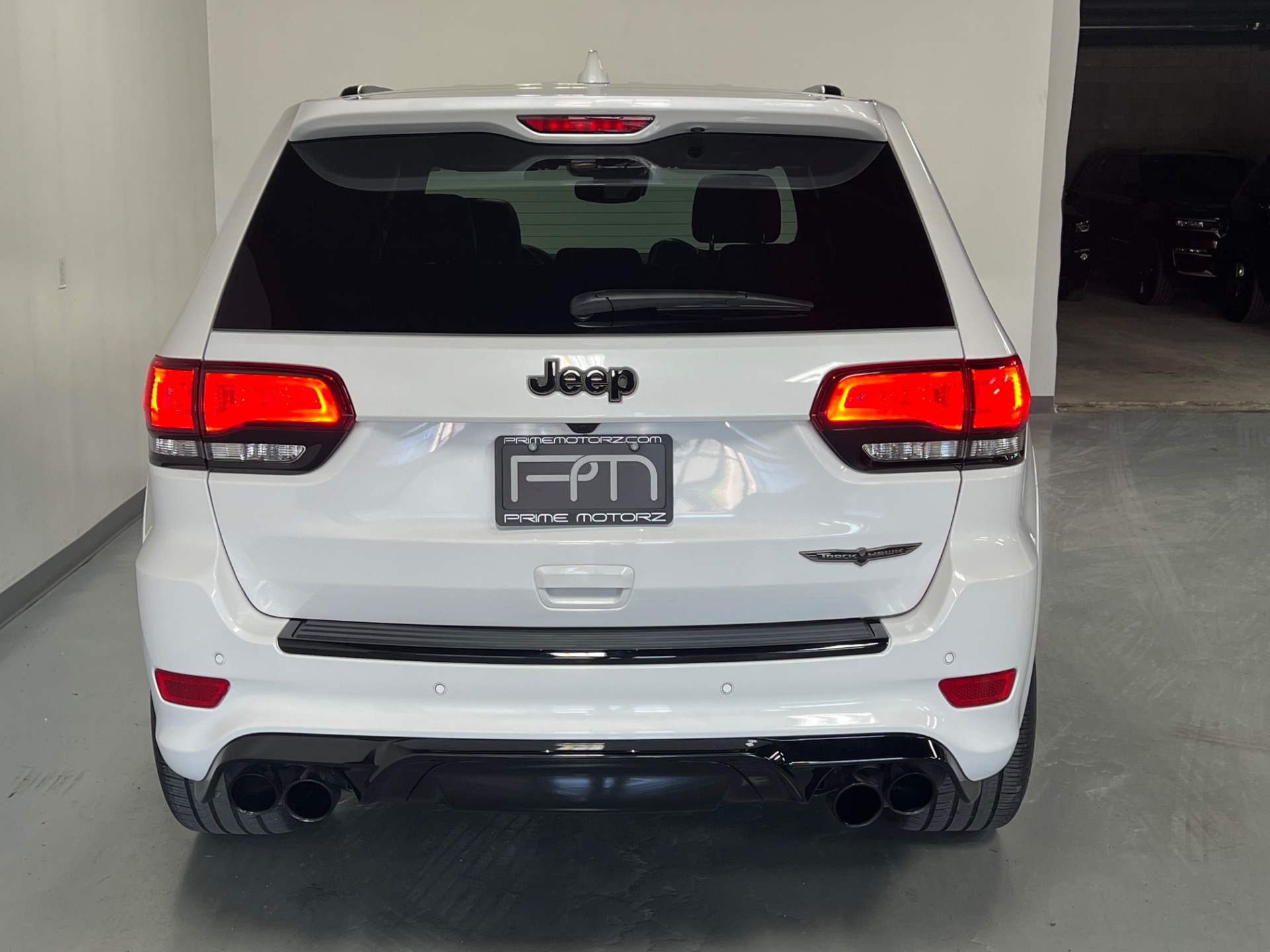 Used 2021 Bright White Clear Coat Jeep Grand Cherokee TRACKHAWK 4X4 AWD ...