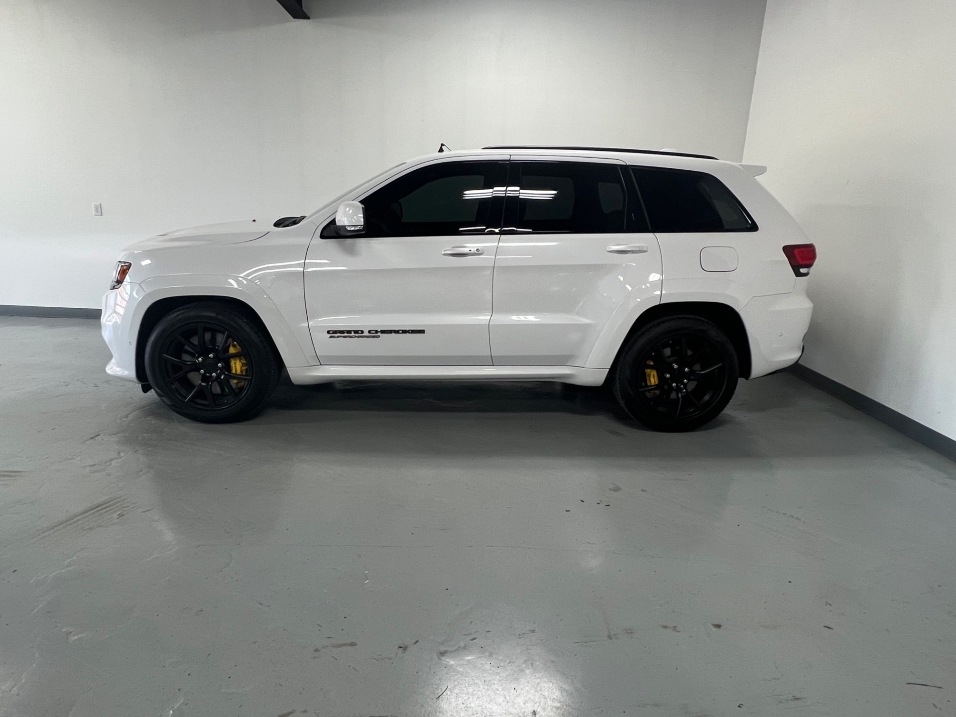 Used 2021 Bright White Clear Coat Jeep Grand Cherokee TRACKHAWK 4X4 AWD ...