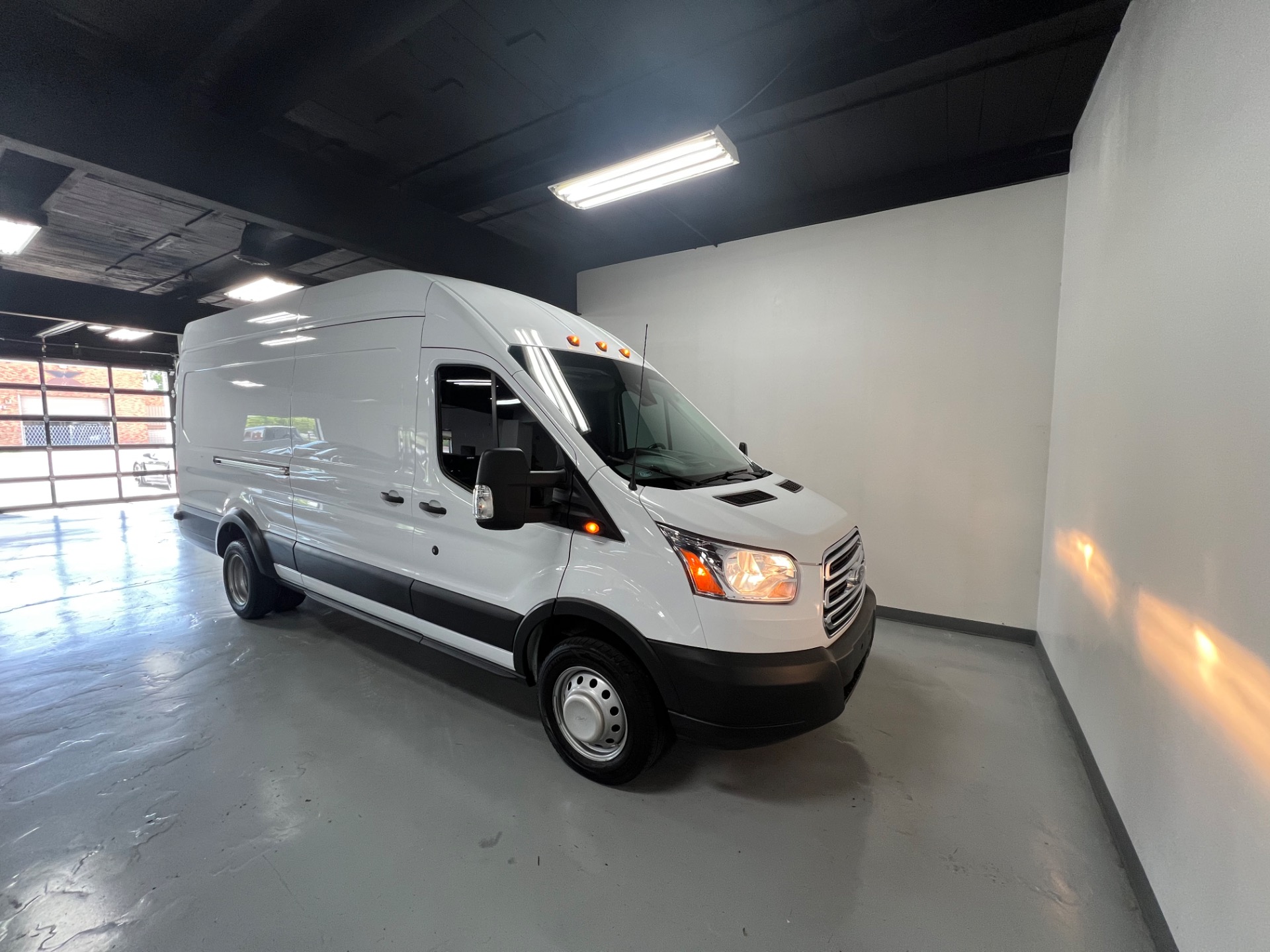 Used 2017 Oxford White Ford Transit Cargo T 350HD DUALLY extended high ...