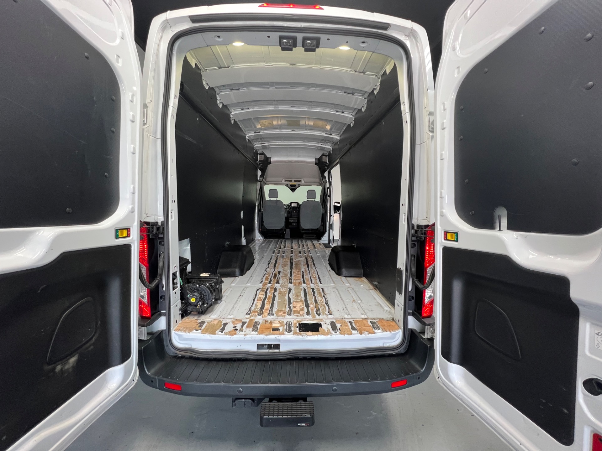 Used 2017 Oxford White Ford Transit Cargo T 350HD DUALLY extended high ...