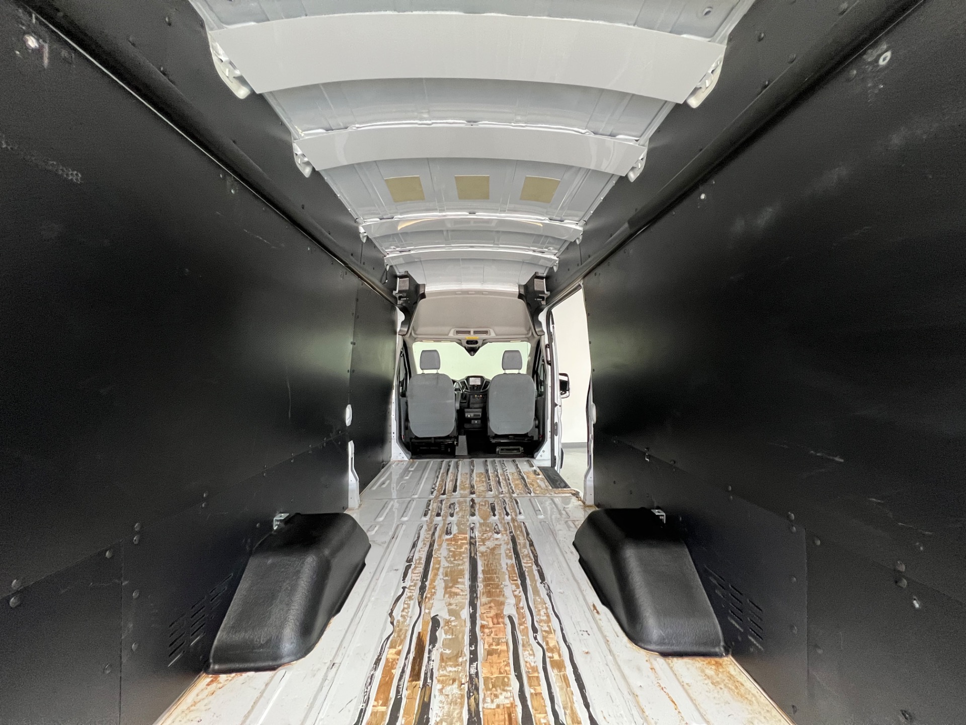 Used 2017 Oxford White Ford Transit Cargo T 350HD DUALLY extended high ...