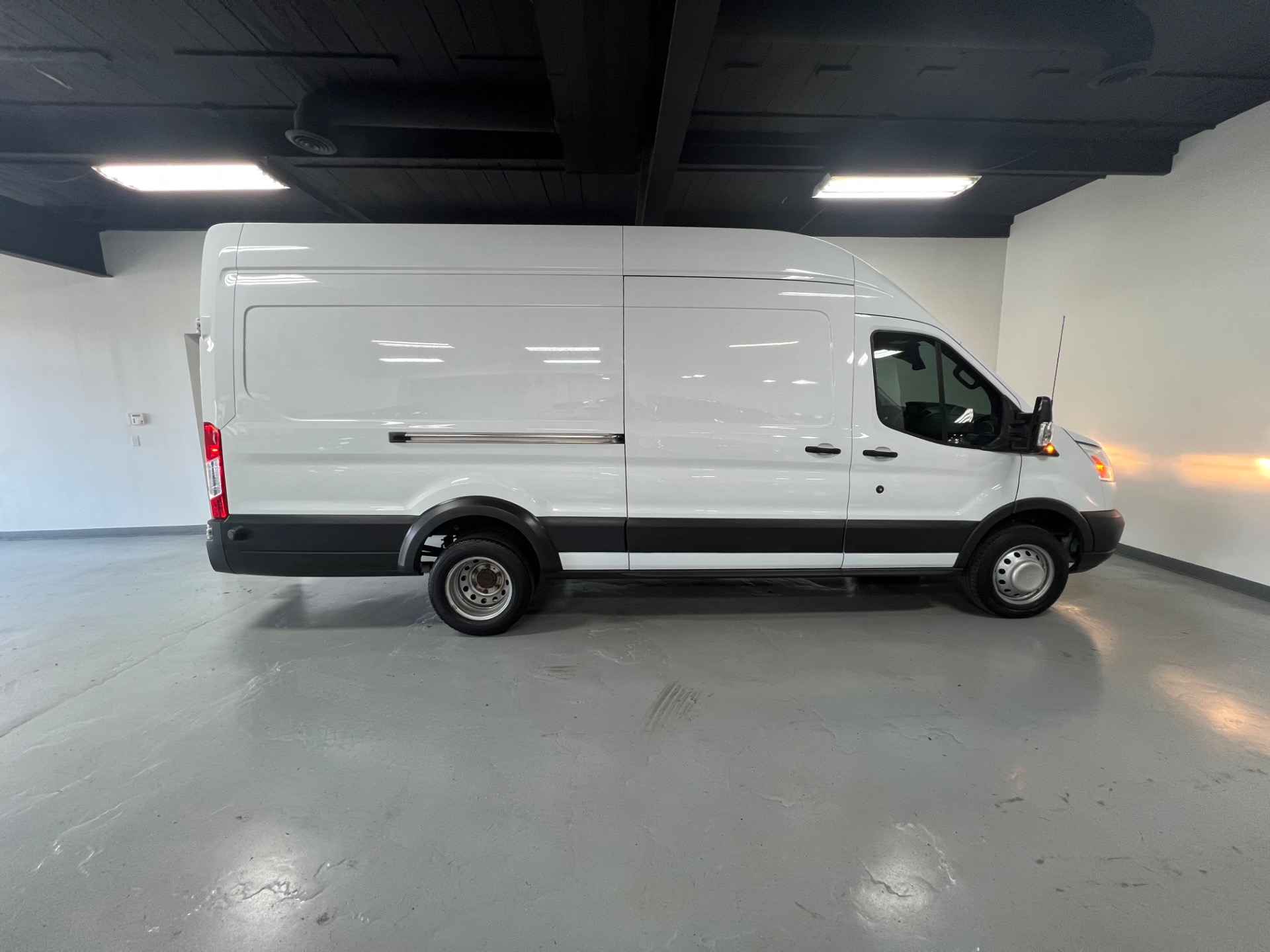 Used 2017 Oxford White Ford Transit Cargo T 350HD DUALLY extended high ...