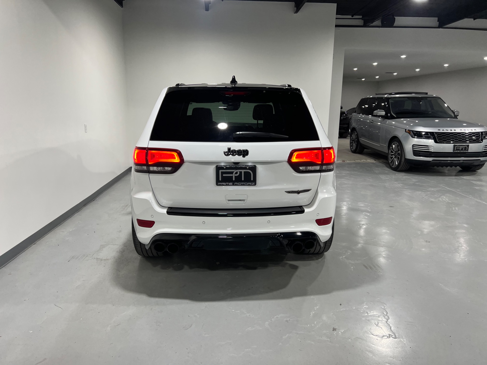 Used 2021 Bright White Clear Coat Jeep Grand Cherokee trackhawk pano roof SRT V8 707hp 4wd ...