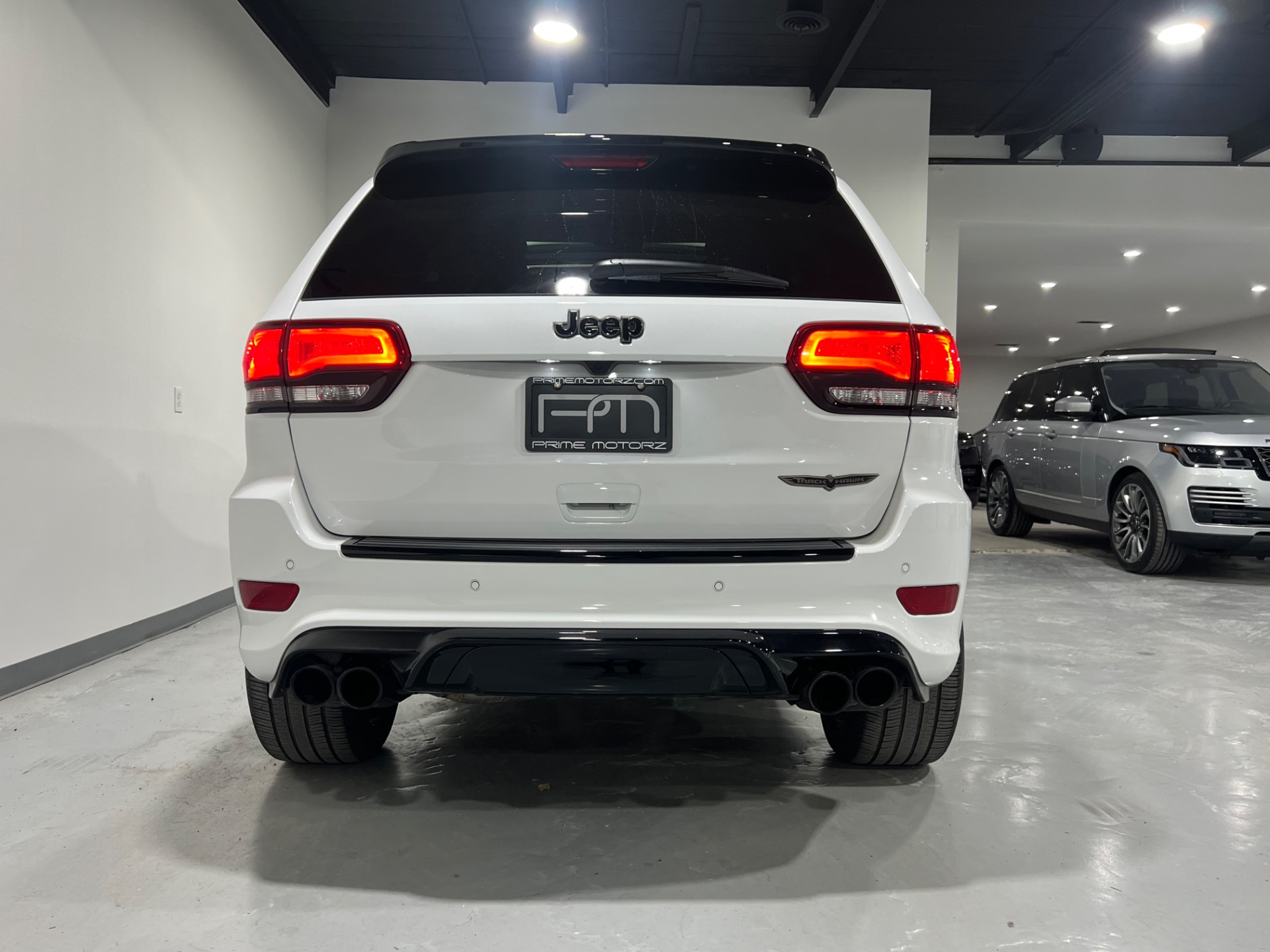 Used 2021 Bright White Clear Coat Jeep Grand Cherokee trackhawk pano roof SRT V8 707hp 4wd ...