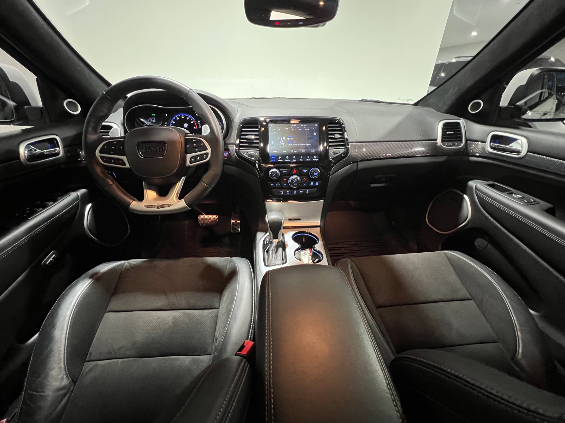 Used 2021 Bright White Clear Coat Jeep Grand Cherokee trackhawk pano ...