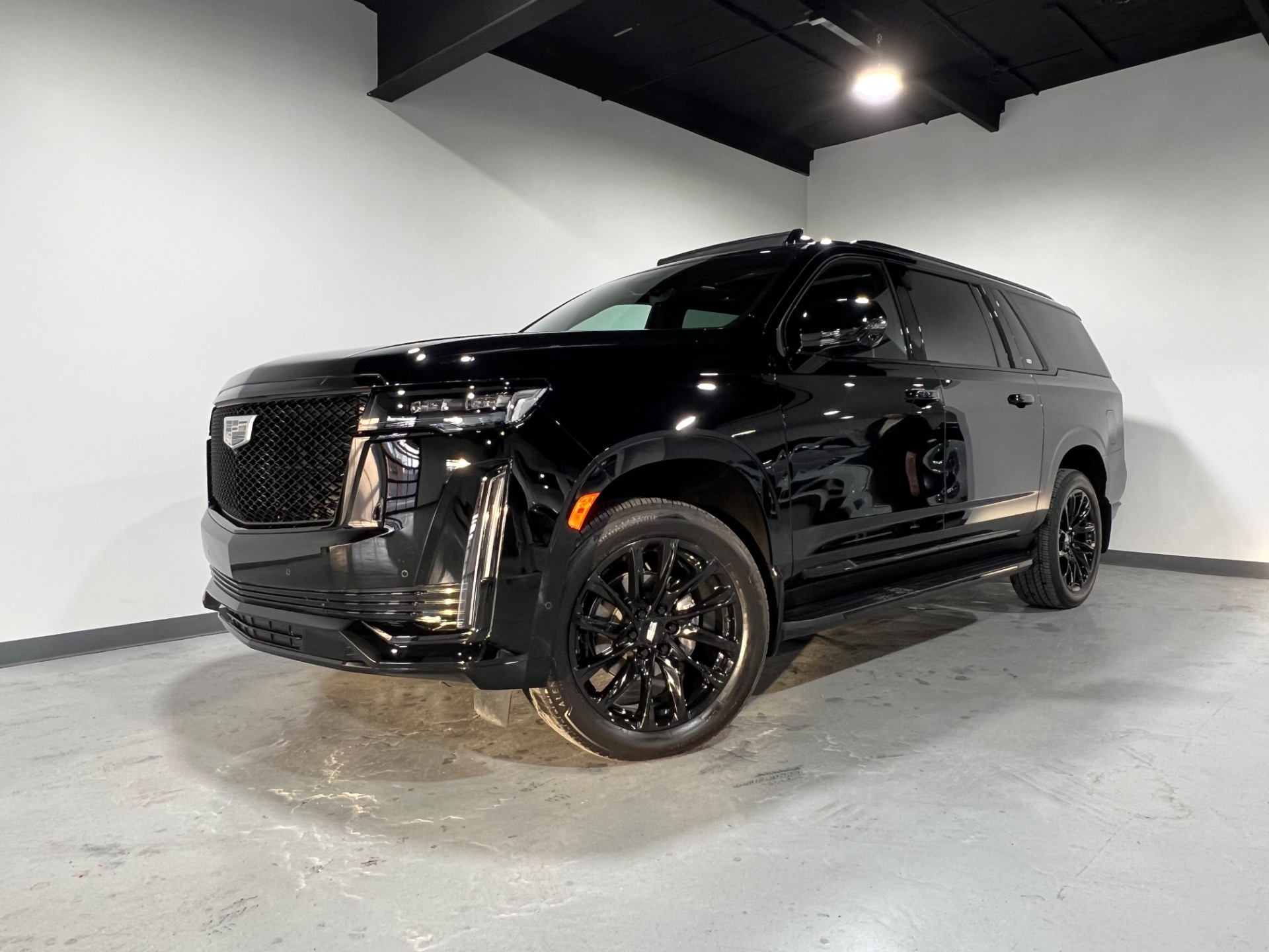 Matte Black Cadillac Escalade Ext
