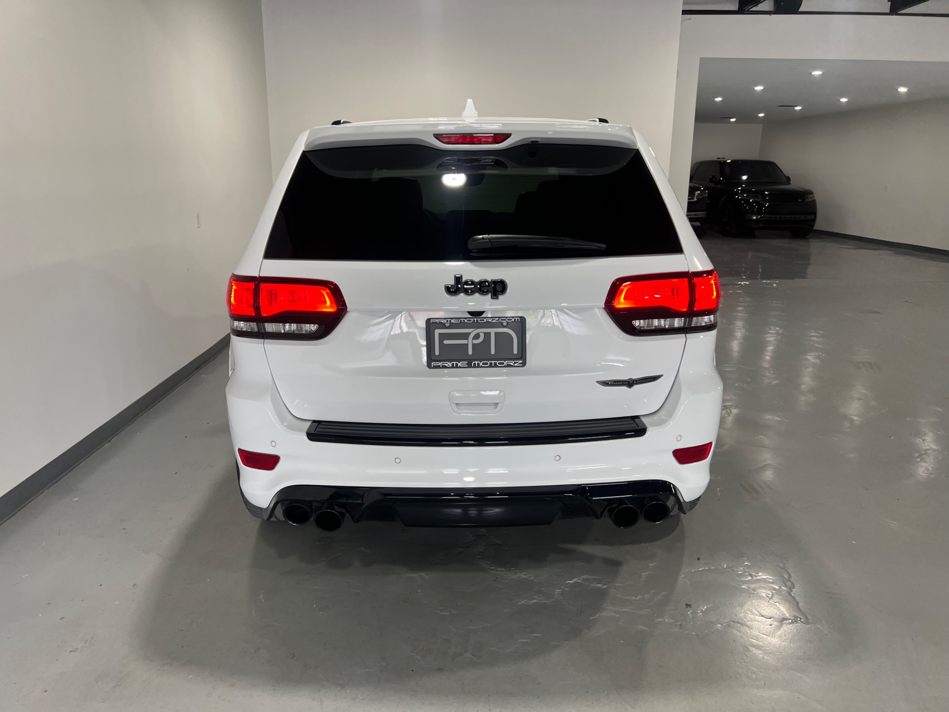 Used 2021 Bright White Clear Coat Jeep Grand Cherokee TRACKHAWK SUPERCHARGED 4X4 SUV Trackhawk ...