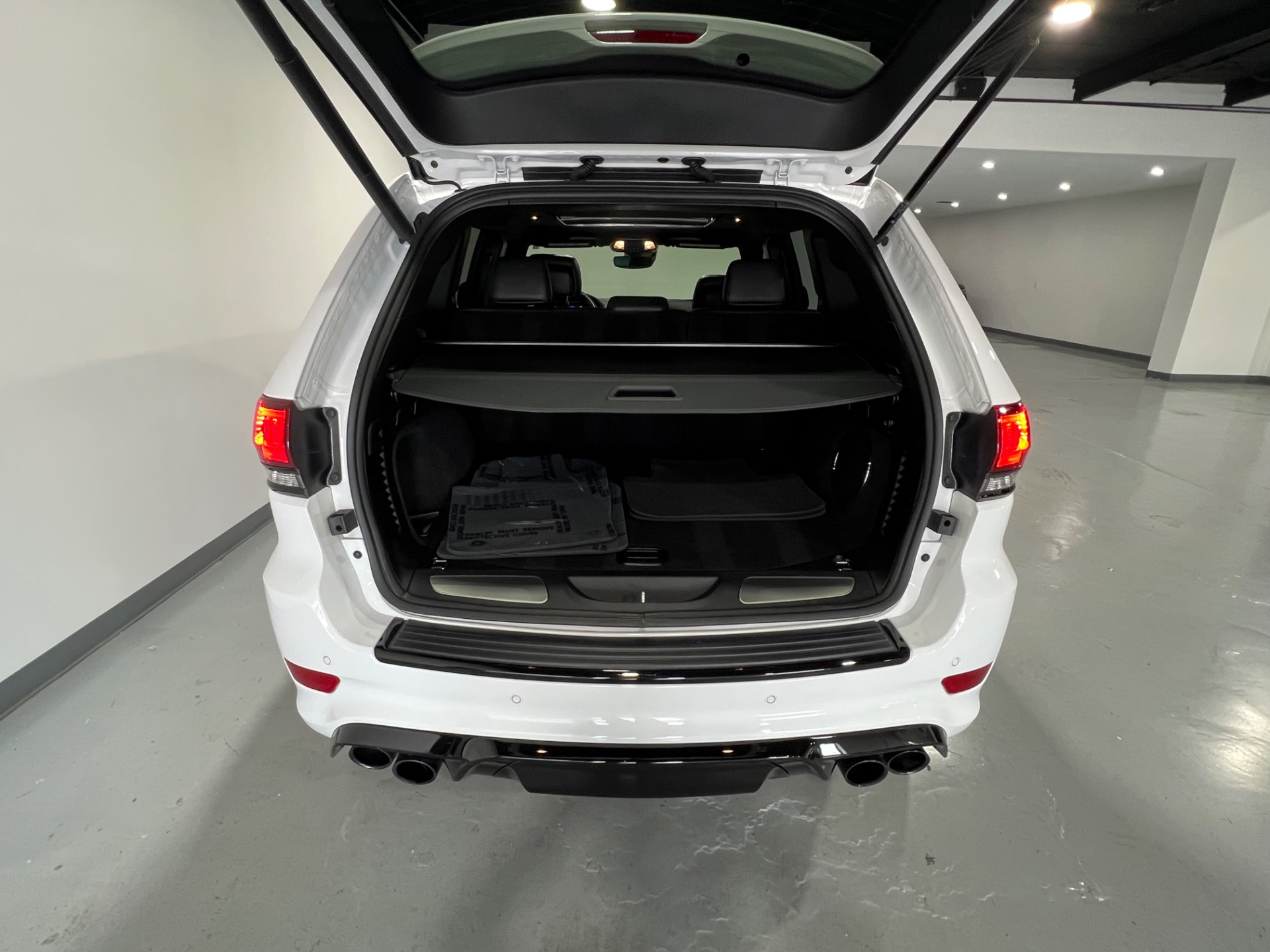 Used 2021 Bright White Clear Coat Jeep Grand Cherokee TRACKHAWK SUPERCHARGED 4X4 SUV Trackhawk ...