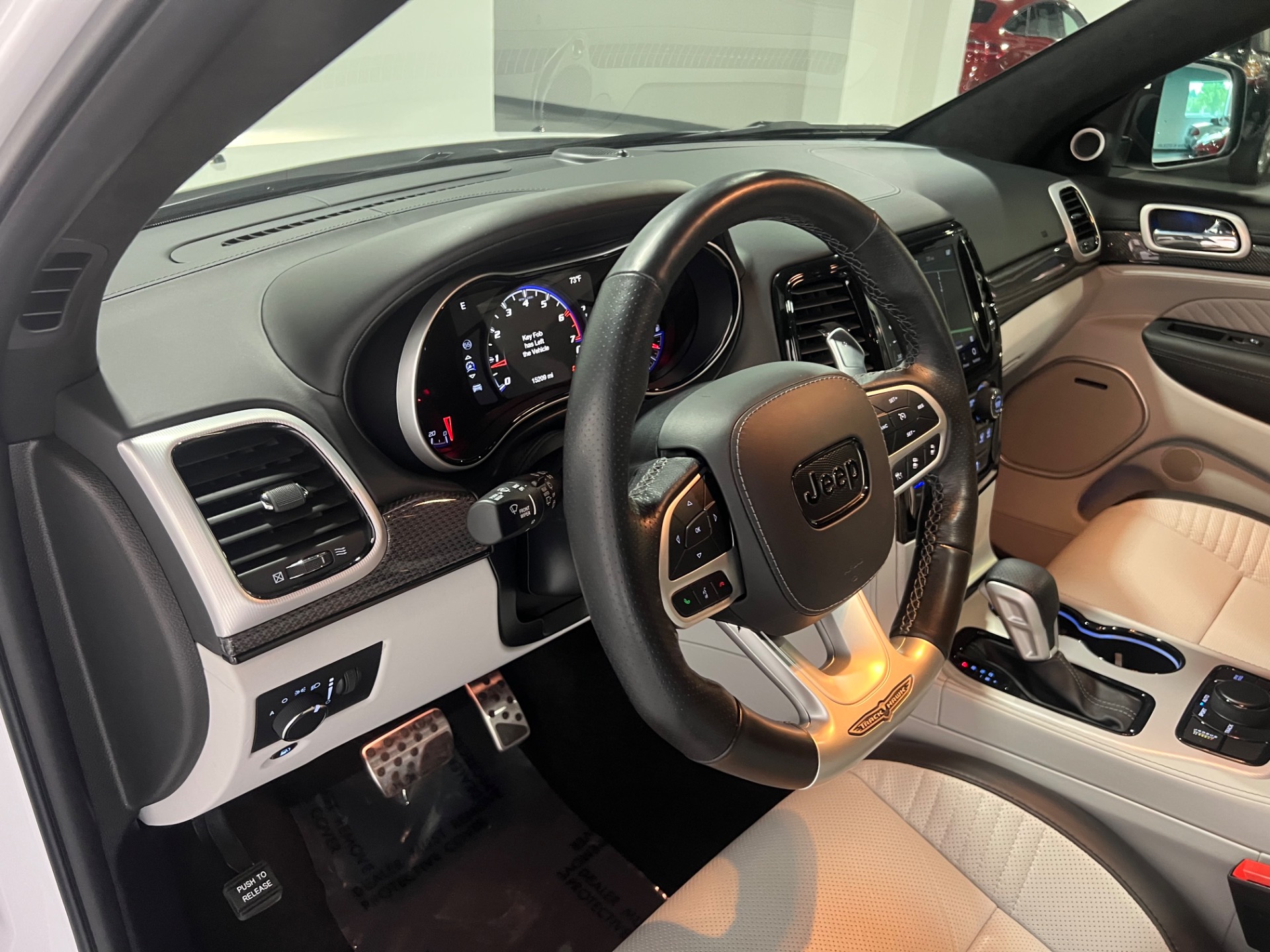 Used 2021 Bright White Clear Coat Jeep Grand Cherokee TRACKHAWK ...