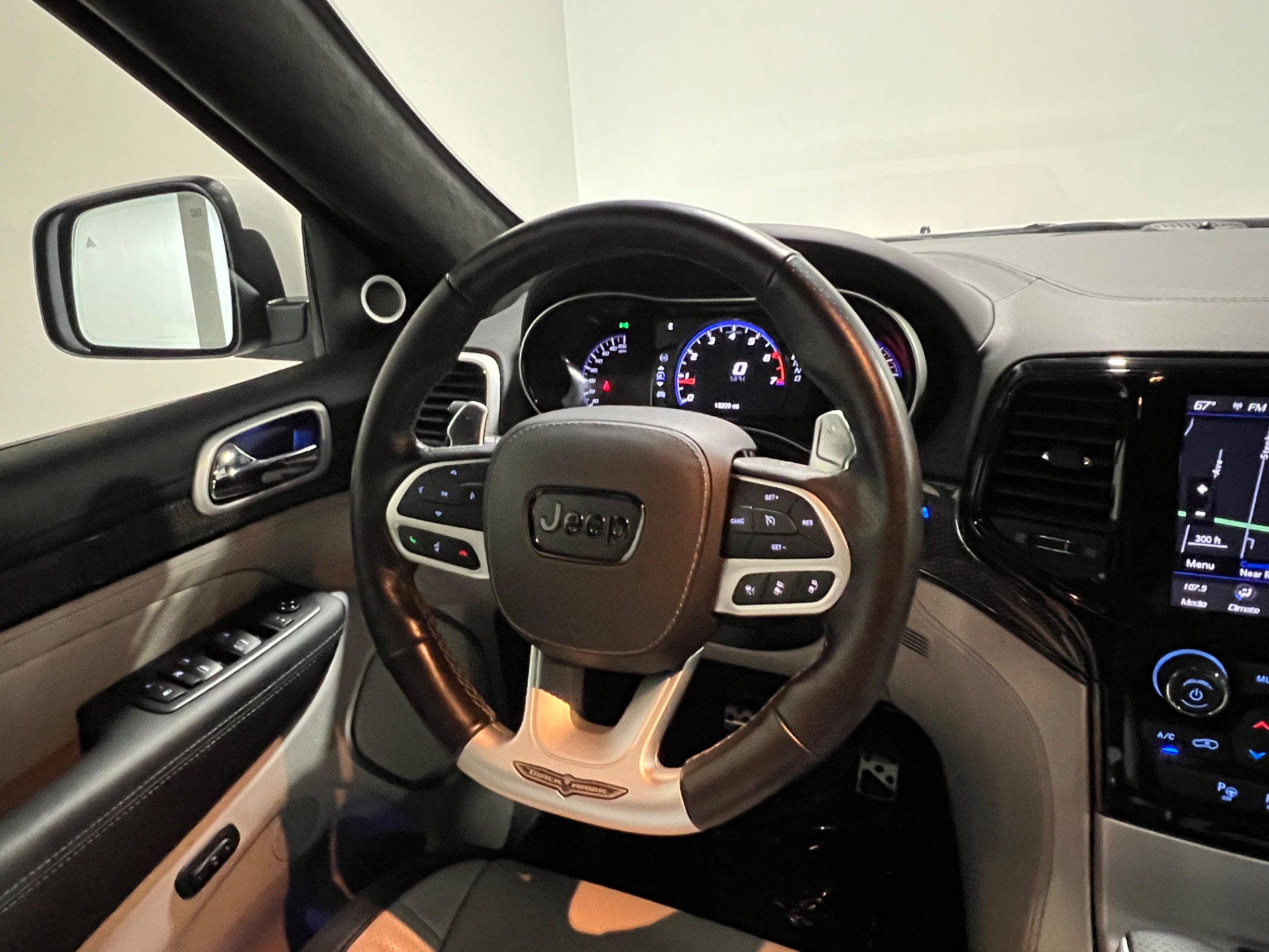 Used 2021 Bright White Clear Coat Jeep Grand Cherokee TRACKHAWK ...
