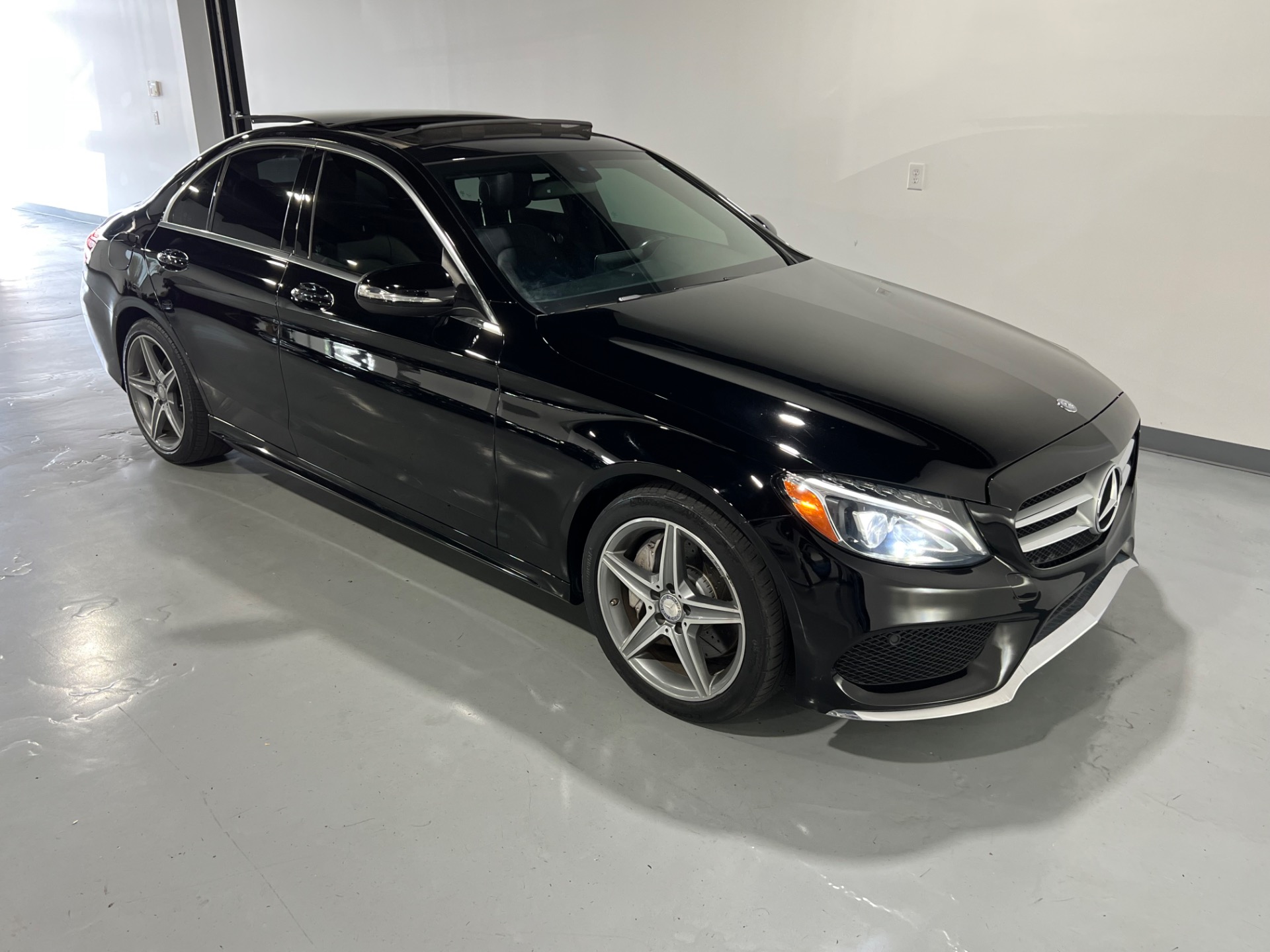 Used 2015 Black Mercedes-Benz C-Class C300 4MATIC 4DR AWD C 300 4MATIC ...