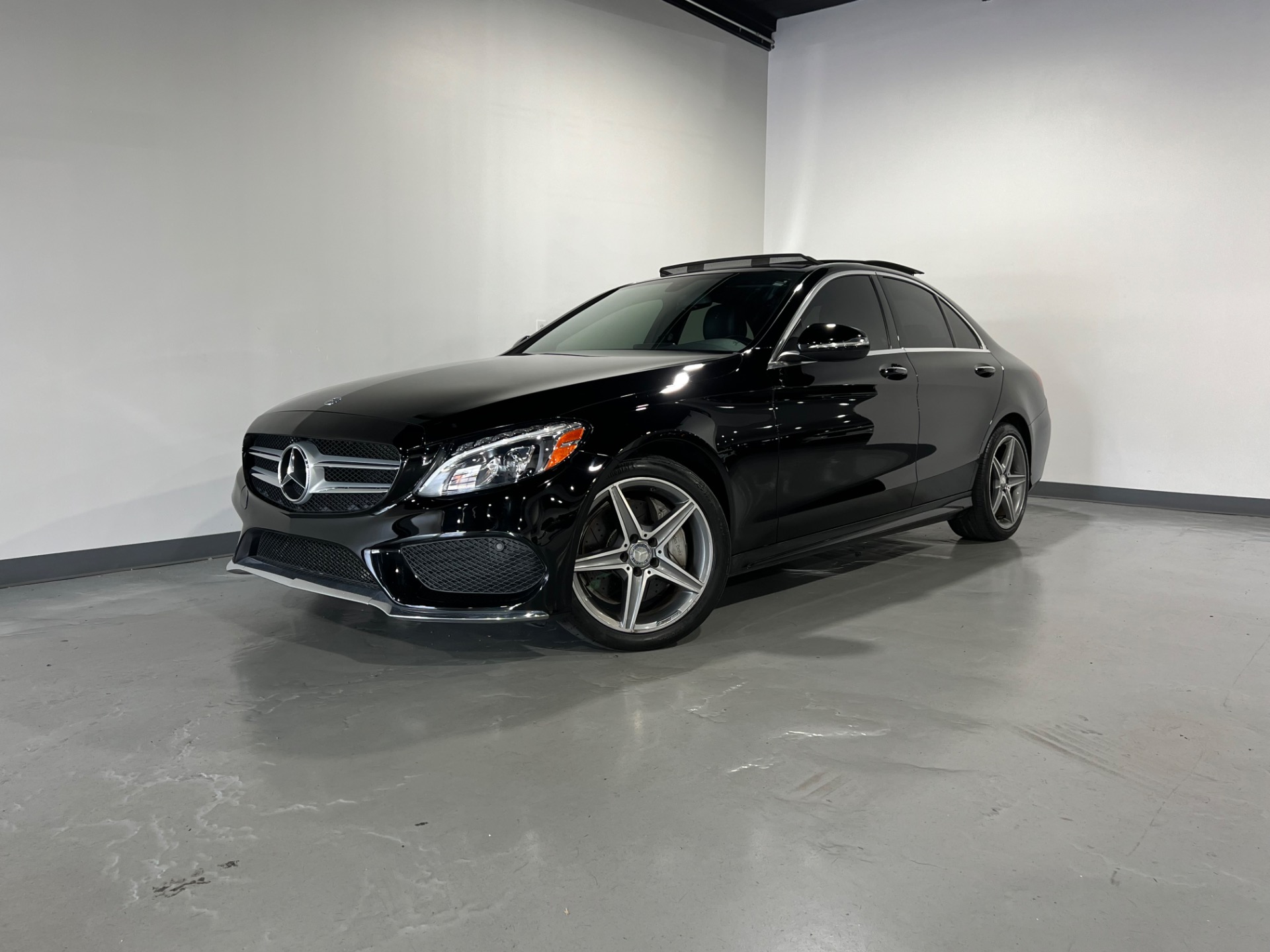 Used 2015 Black Mercedes-Benz C-Class C300 4MATIC 4DR AWD C 300 4MATIC ...