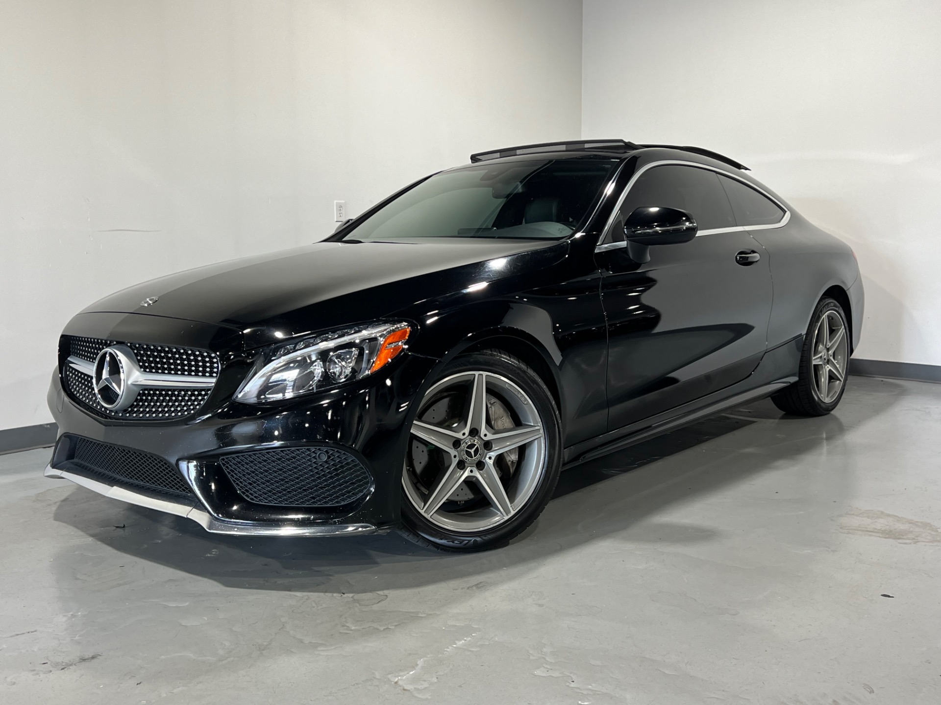 Used 2018 Black Mercedes-Benz C-Class C300 2DR COUPE 4MATIC AWD C 300 ...