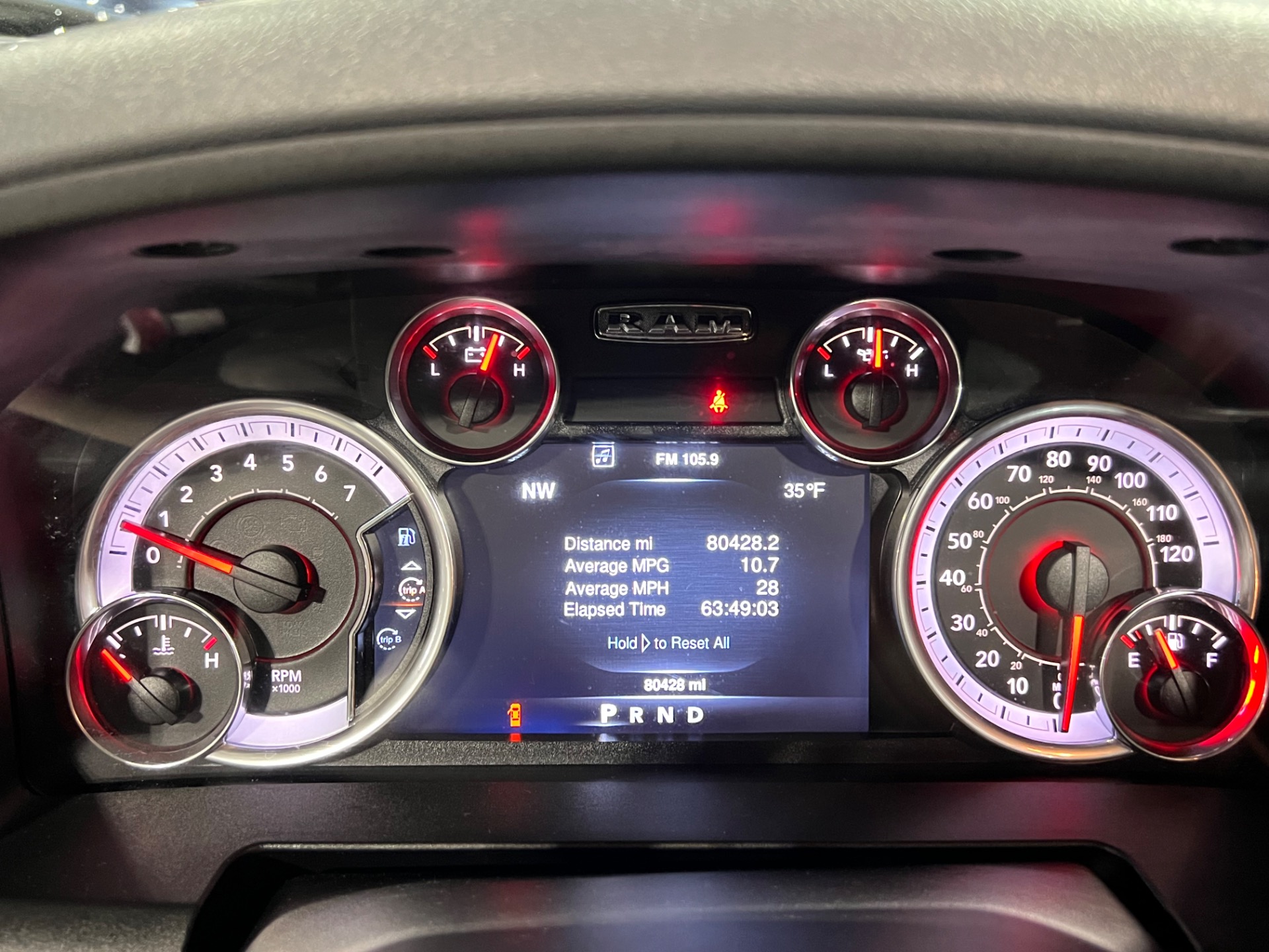 Used 2019 Delmonico Red Pearl Coat Ram 1500 Classic Crew Cab Warlock ...