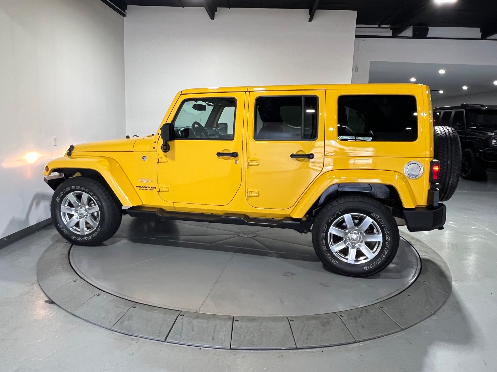 Used 2015 Baja Yellow Clear Coat Jeep Wrangler Unlimited Sahara 4x4 ...