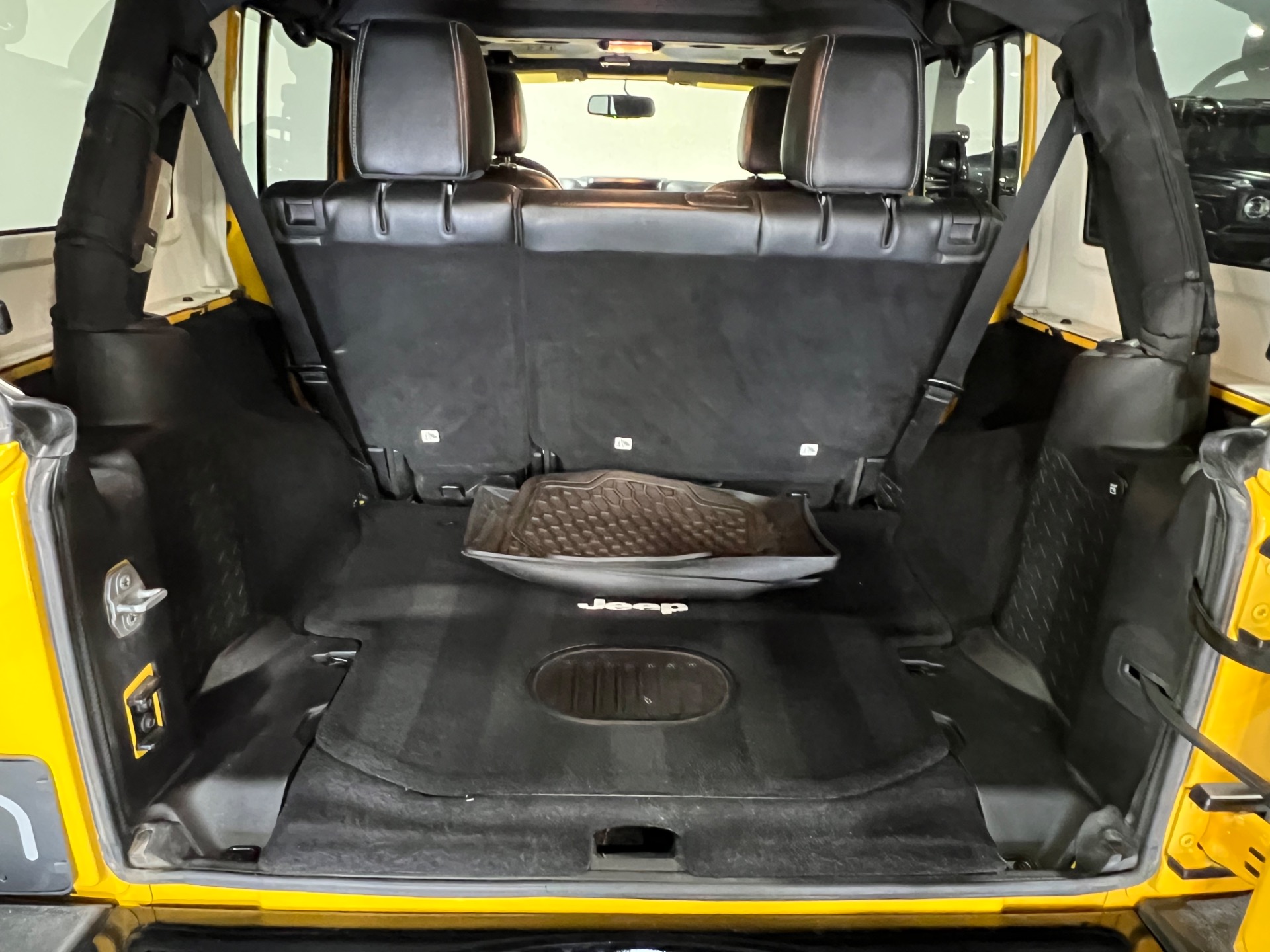Used 2015 Baja Yellow Clear Coat Jeep Wrangler Unlimited Sahara 4x4 ...