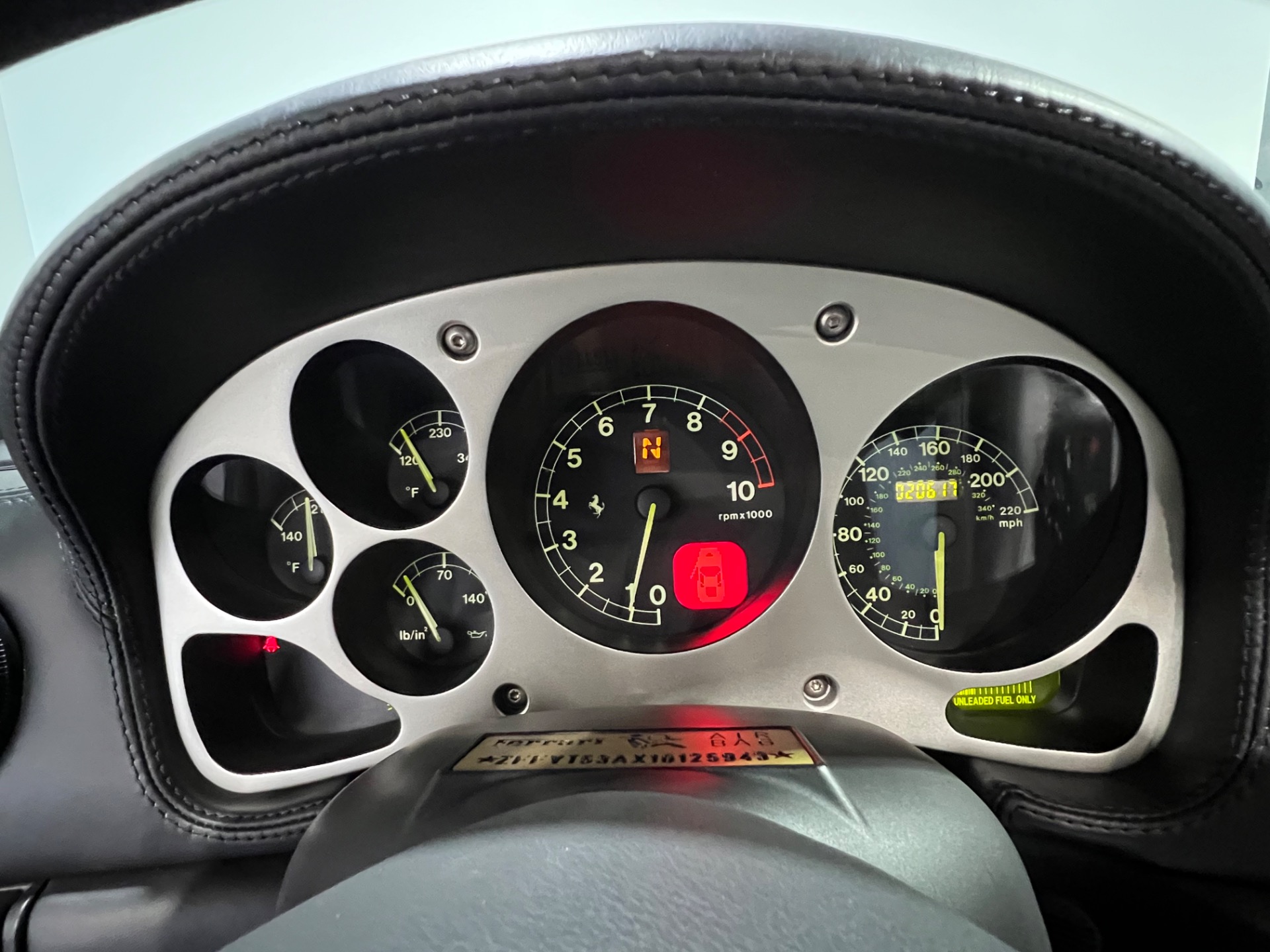 Used 2001 Nero Daytona Ferrari 360 Spider Books Original Window Sticker ...