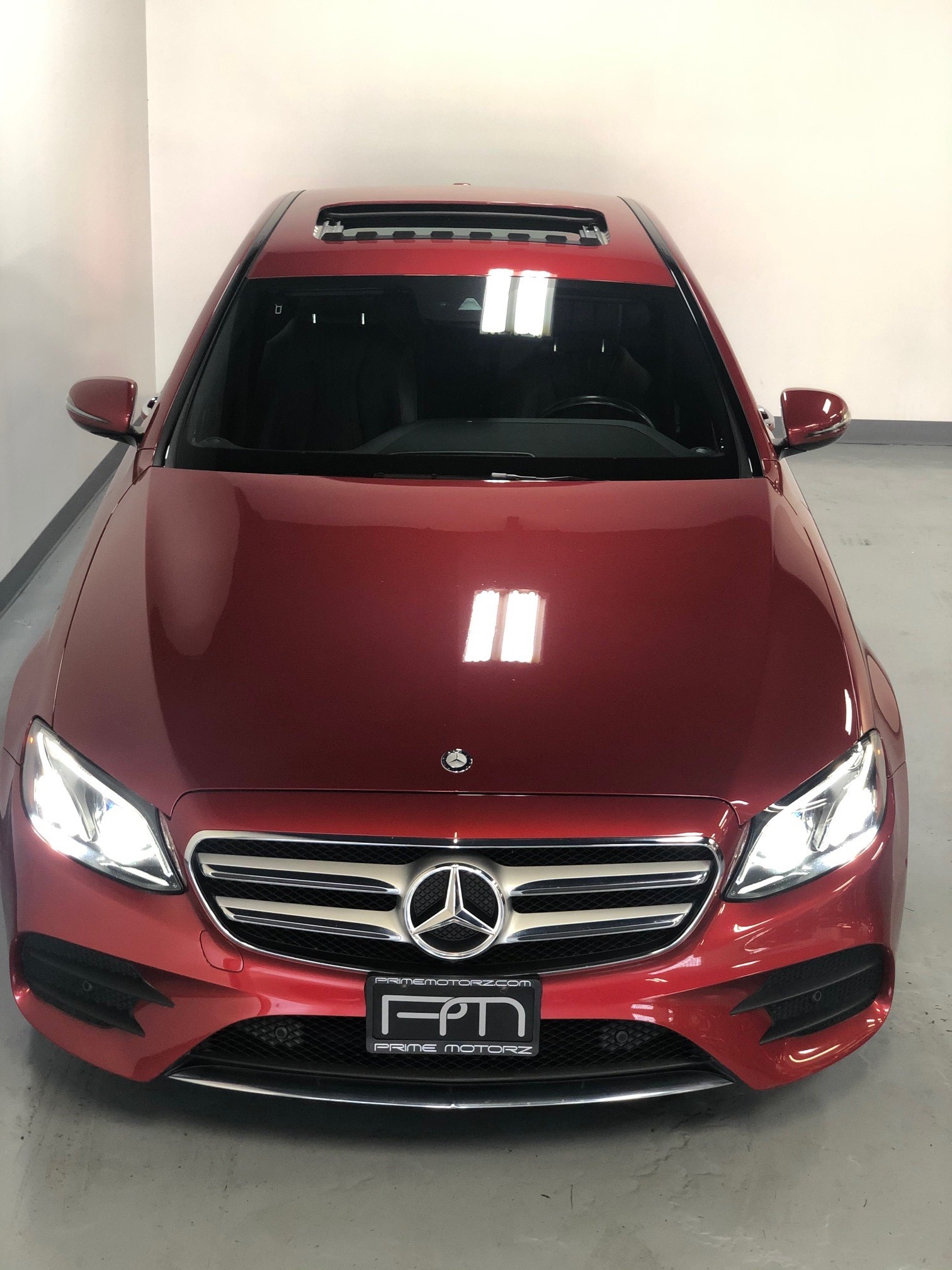 Used 2017 designo Cardinal Red Metallic Mercedes-Benz E-Class E300 AWD ...