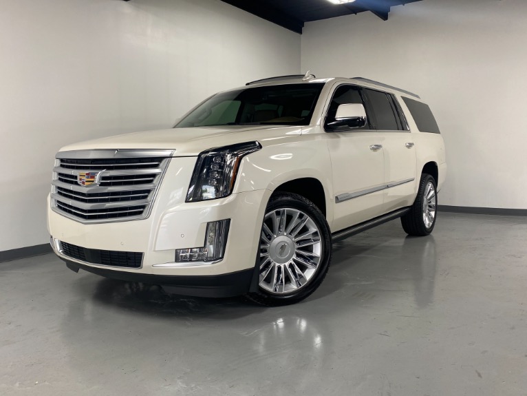 Pearl White Cadillac Escalade
