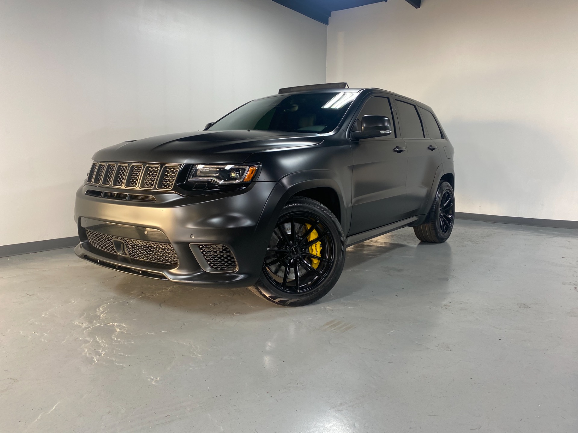 Used 2018 Bright White Clear Coat Jeep Grand Cherokee 4X4 TRACKHAWK ...